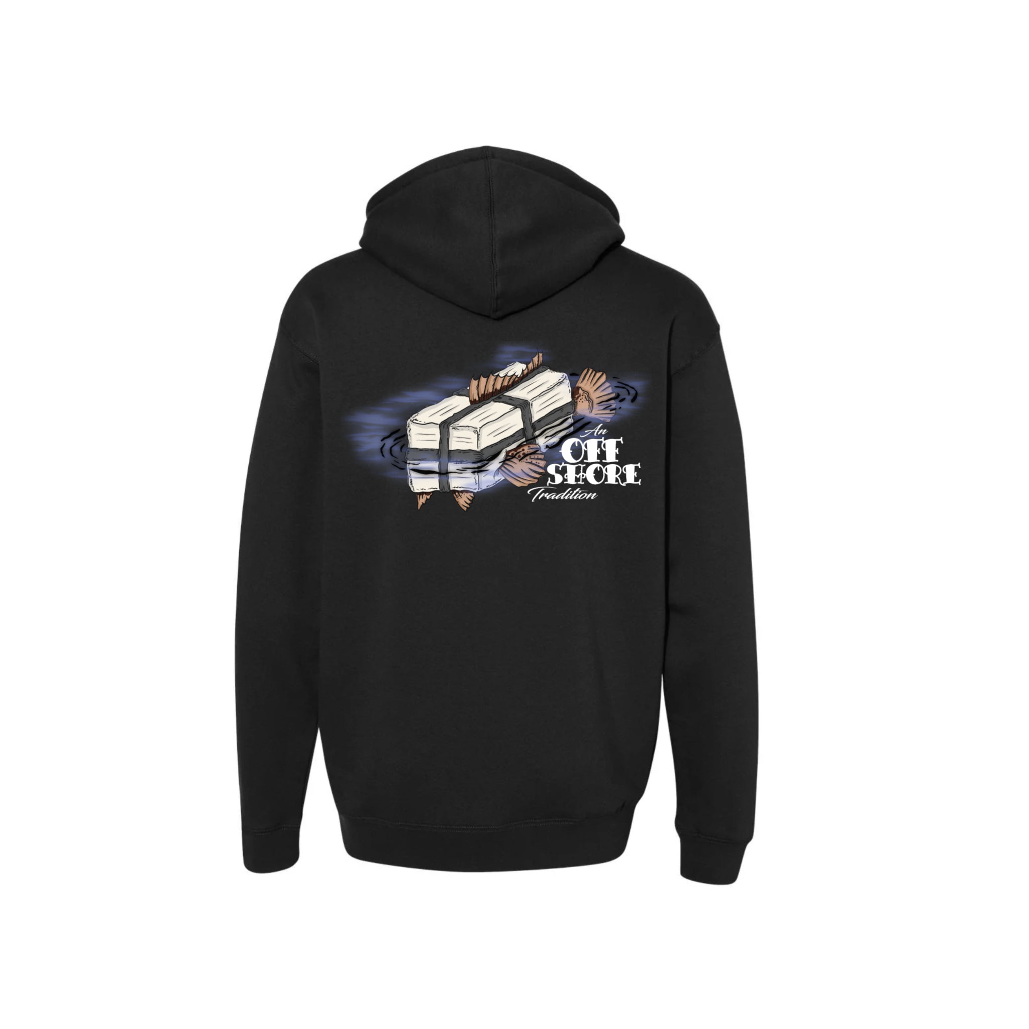 Square Grouper Hoodie Sweater _ Black – Everglades Fishing Co